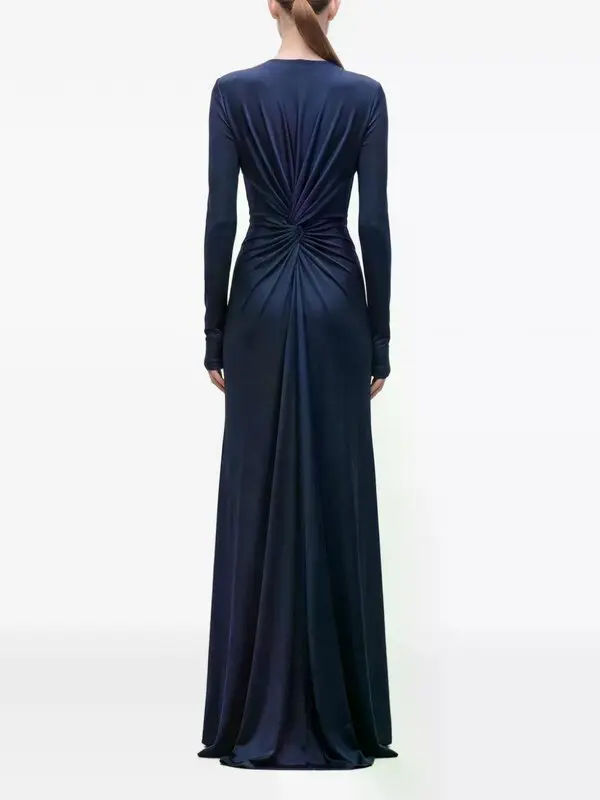 Victoria Beckham Aida Twisted-detail Maxi Gown