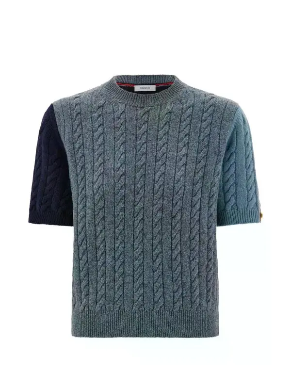 FERRAGAMO Short Sleeve Gancio Detail Top