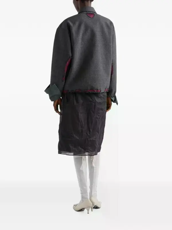 Prada Bonded Devoré Hopsack Blouson