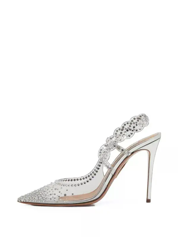 AQUAZZURA Heaven Crystal-embellished Pumps