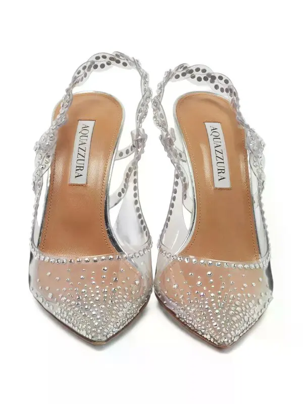 AQUAZZURA Heaven Crystal-embellished Pumps