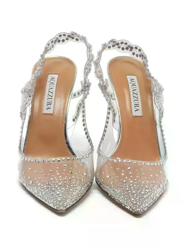 AQUAZZURA Heaven Crystal-embellished Pumps