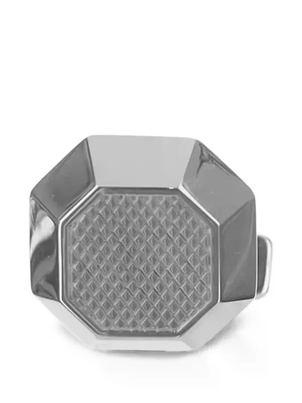 BOSS Textured Octagonal-shaped Cufflinks In Brass