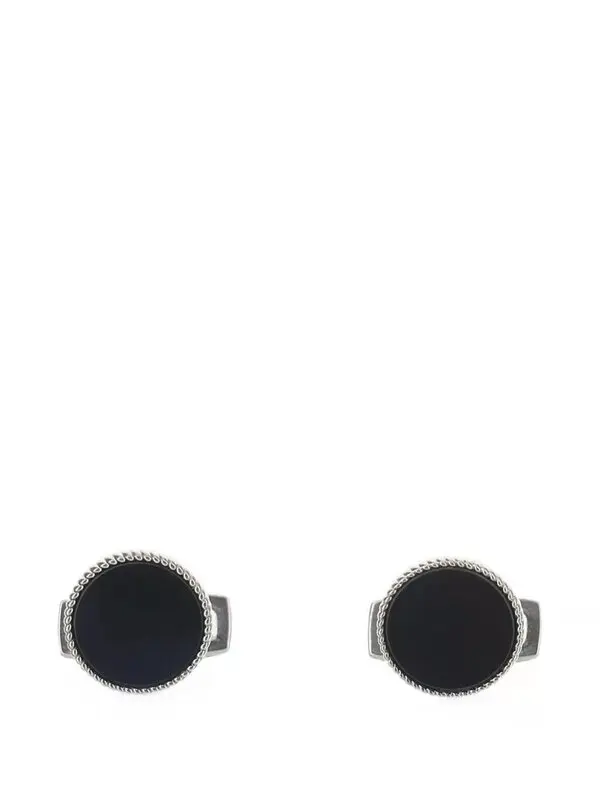 BOSS Rope-trim Round Cufflinks - Silver
