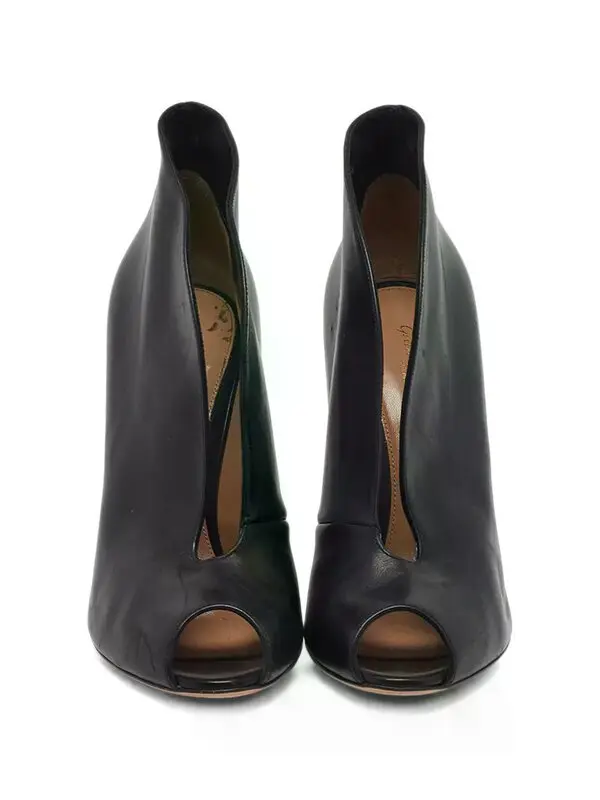 GIANVITO ROSSI Vamp Peep-toe Ankle Boots