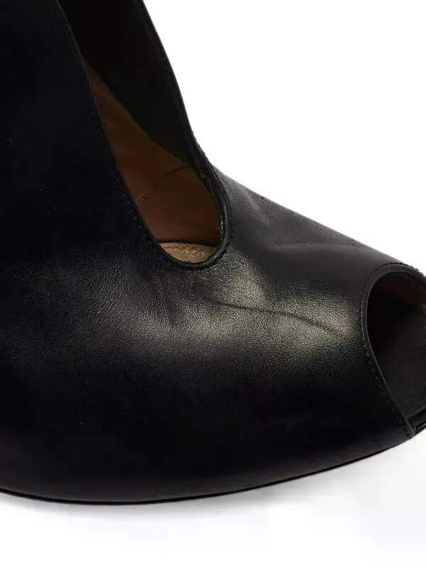 GIANVITO ROSSI Vamp Peep-toe Ankle Boots