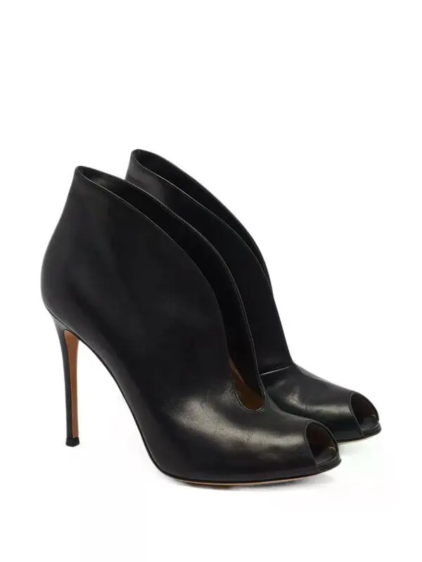 GIANVITO ROSSI Vamp Peep-toe Ankle Boots