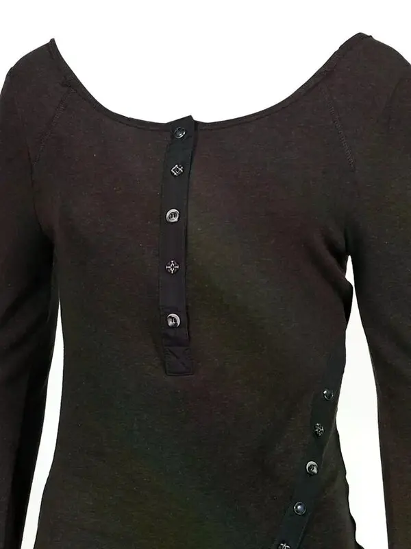 VACANT ARCHIVE Lenny Henley-neck T-shirt