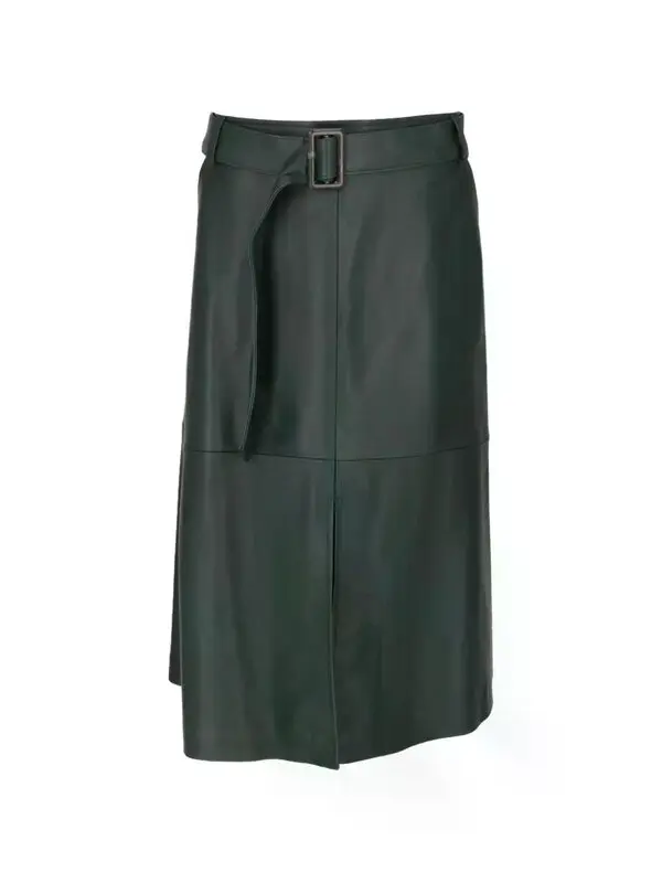 Isaia Belted Panelled Midi Skirt