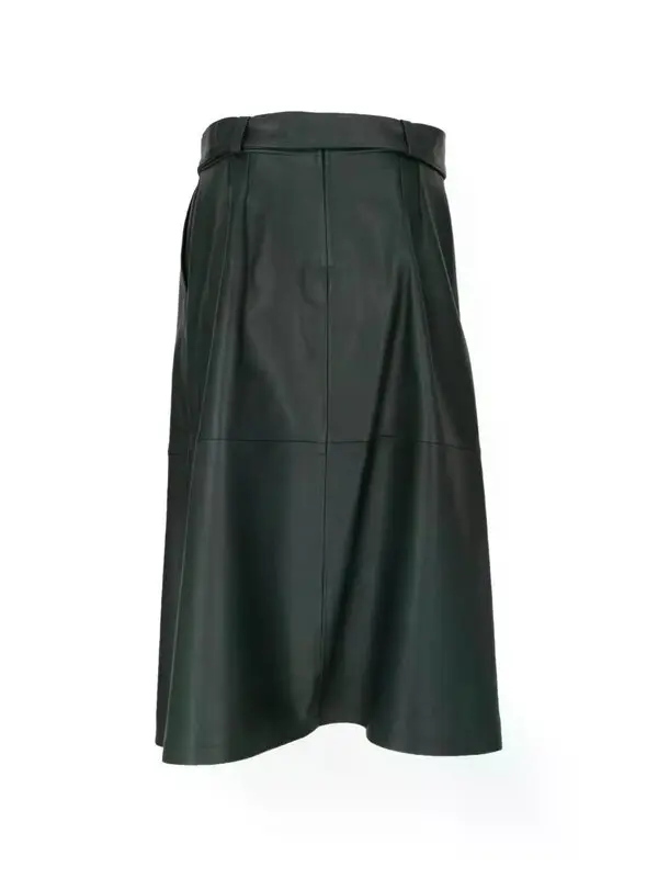Isaia Belted Panelled Midi Skirt