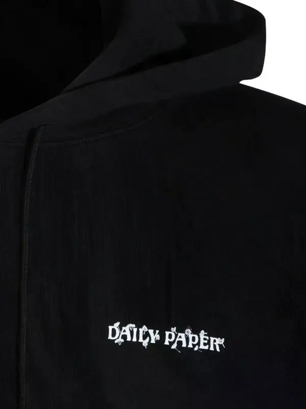 DAILY PAPER Wish Plant Shield Graphic-print Drawstring Hoodie