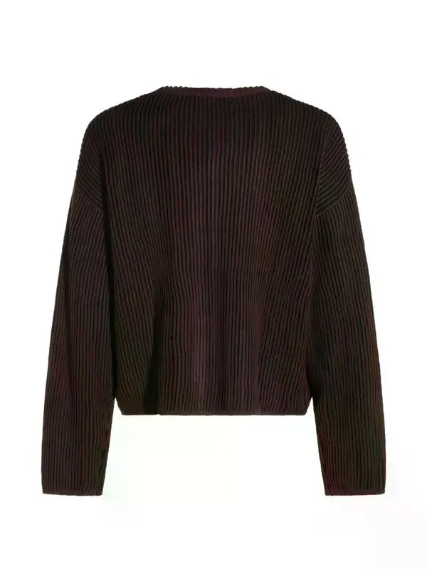 DAILY PAPER Mole Dias Logo-patch Ribbed-knit Sweater