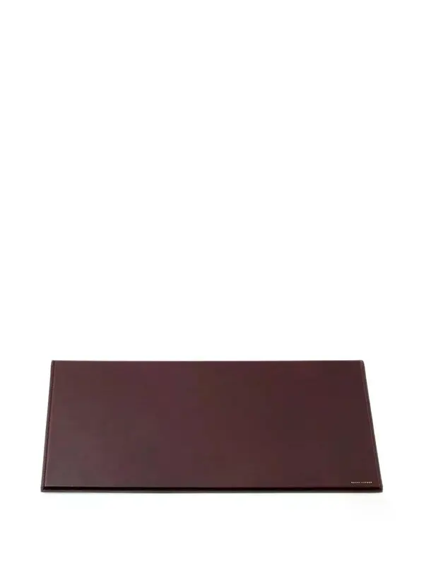 Ralph Lauren Small Brennan Leather Desk Blotter - Red