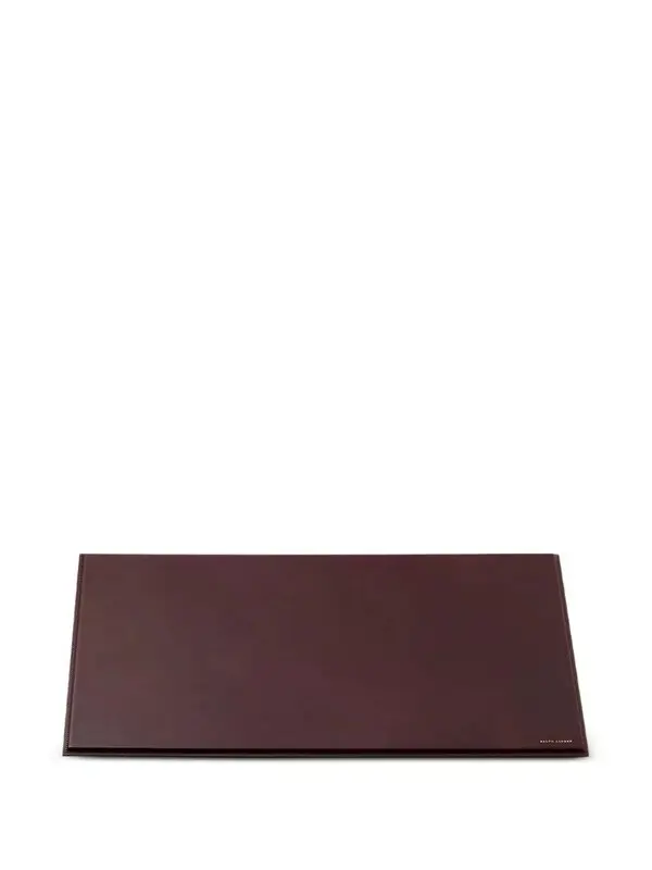Ralph Lauren Small Brennan Leather Desk Blotter - Red
