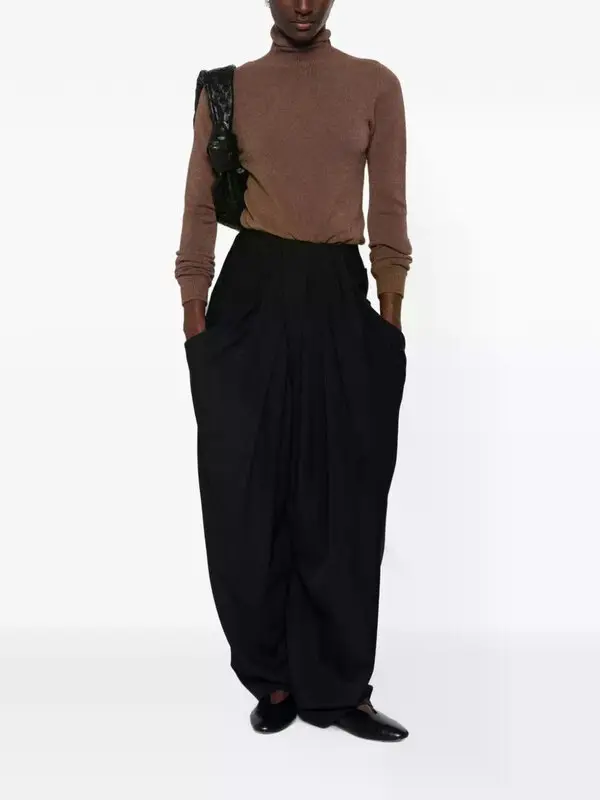 VELA SHOP Roll-neck Ribbed-trim Sweater