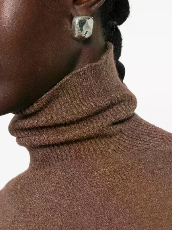 VELA SHOP Roll-neck Ribbed-trim Sweater