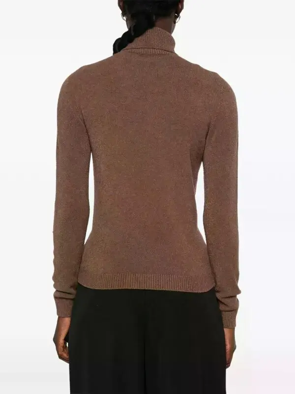 VELA SHOP Roll-neck Ribbed-trim Sweater