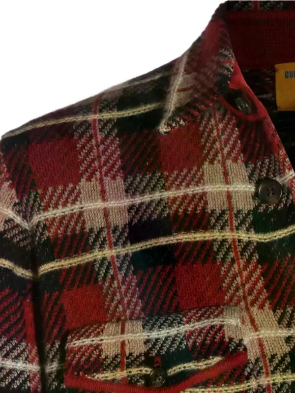 Guest In Residence Plaid Work Check-pattern Cashmere Shirt