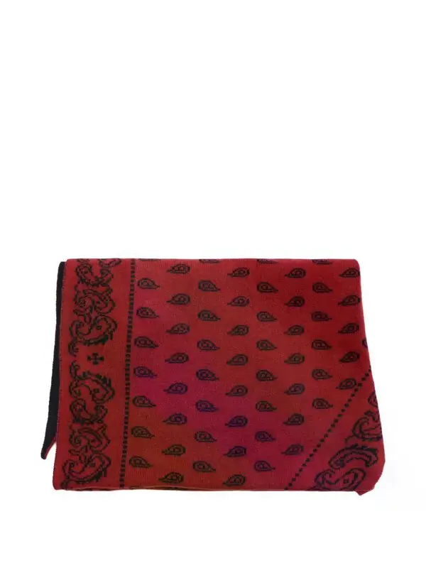 Guest In Residence The Wild Rag Paisley-print Cashmere Scarf - Red