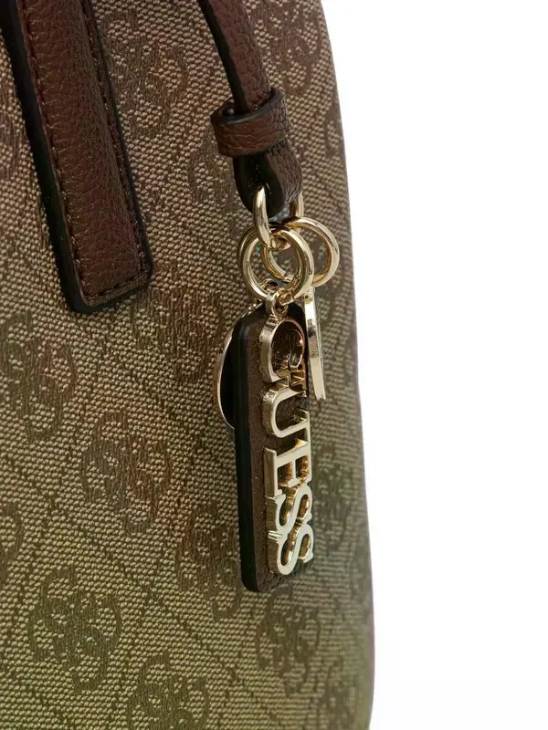 Guess Noelle Ii Logo-print Bag-charm Tote Bag