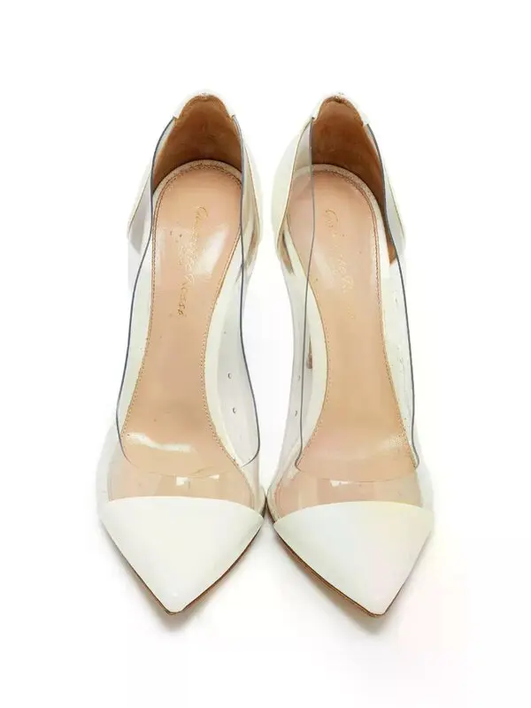 GIANVITO ROSSI Plexi Point-toe Heeled Pumps
