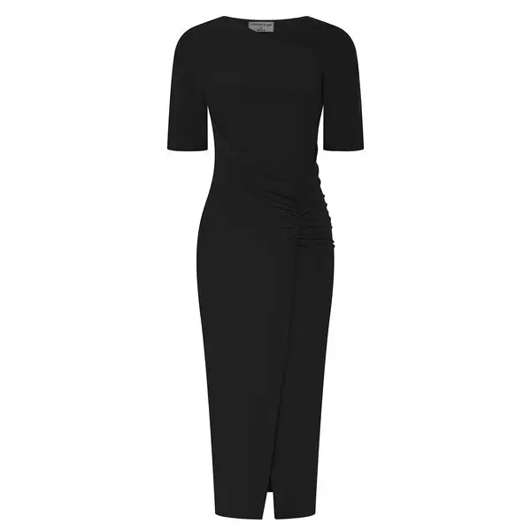 CELESTINE & MAE Latica Midi Dress In Navsoul