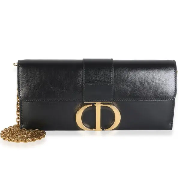 Dior Calfskin Leather Montaigne 30 Chain Clutch