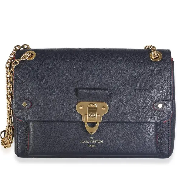 LOUIS VUITTON Marine Rouge Monogram Empreinte Vavin Pm - Blue
