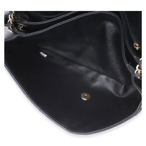 Chanel Quilted Lambskin 3 Compartment Jumbo Flap Bag