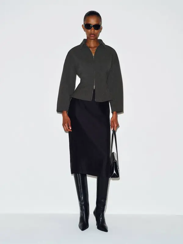 REFORMATION Carter Jacket Mid - Grey