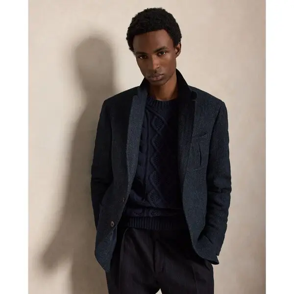 Ralph Lauren Polo Tailored Fit Tweed Suit Jacket