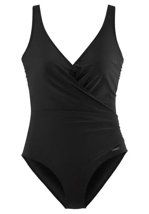 LASCANA Wrap Look Tummy Control One Piece Swimsuit