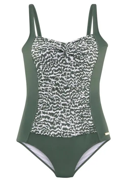 LASCANA Printed Tummy Control One Piece Swimsuit
