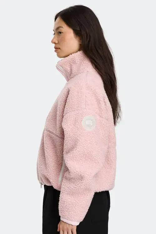Canada Goose Simcoe Zip Up Fleece Jacket White Disc