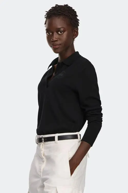 Canada Goose Melrose Knit Long Sleeve Polo