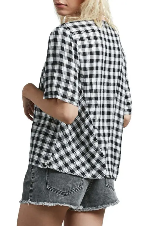 Volcom Pick It Up Gingham Top