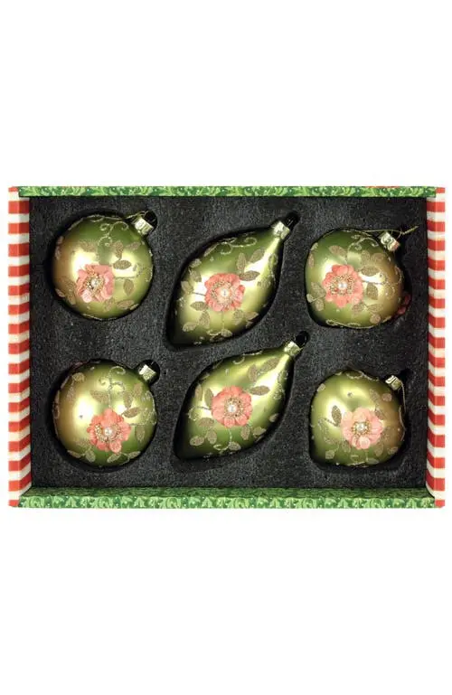 MARK ROBERTS Floral Pearl Ornament