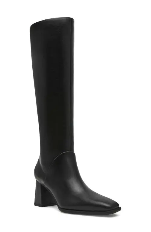 Anne Klein Pietro Tall Boot - Black Smooth