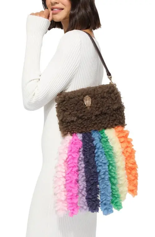 Kurt Geiger Medium Kensington Faux Shearling Shoulder Bag