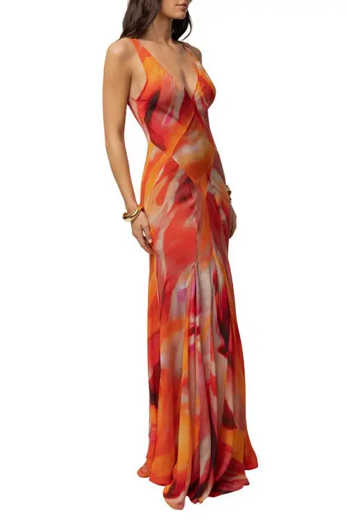 JLUXLABEL Prism Tide Maxi Dress
