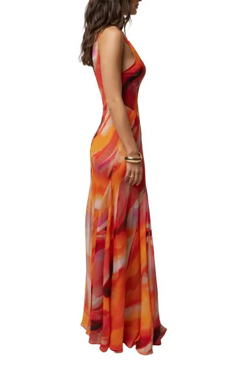 JLUXLABEL Prism Tide Maxi Dress