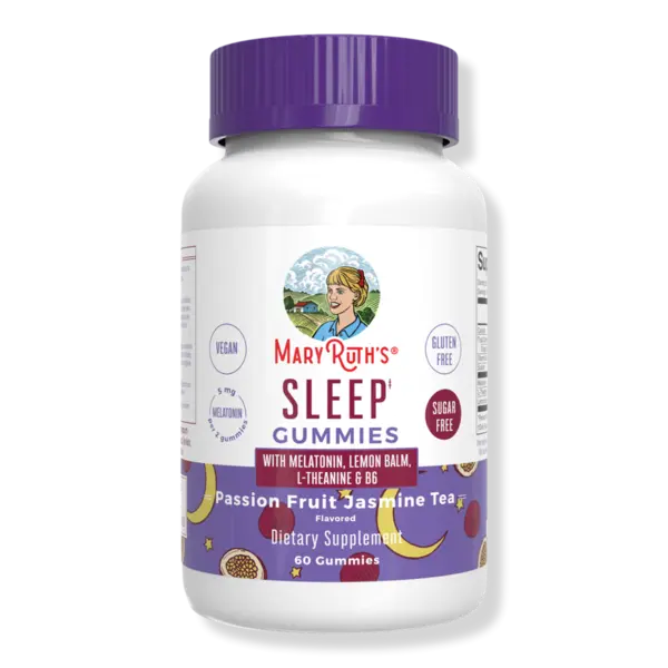 MARYRUTH'S Adult Sleep Gummies With Melatonin Sugar Free Passionfruit Jasmine Tea - One-color