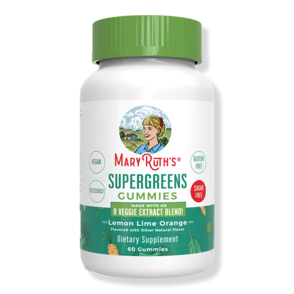 MARYRUTH'S Super Greens Gummies Lemon Lime Orange - One-color