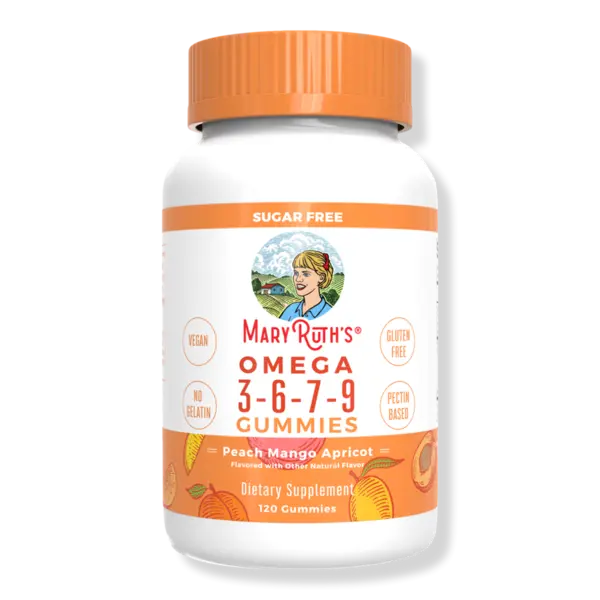 MARYRUTH'S Omega 3-6-7-9 Gummies Peach Mango Apricot - One-color