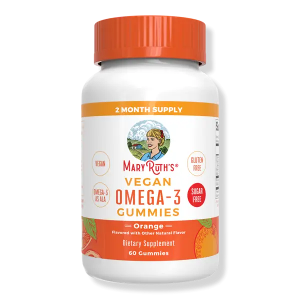 MARYRUTH'S Vegan Omega 3 Gummies Orange - One-color