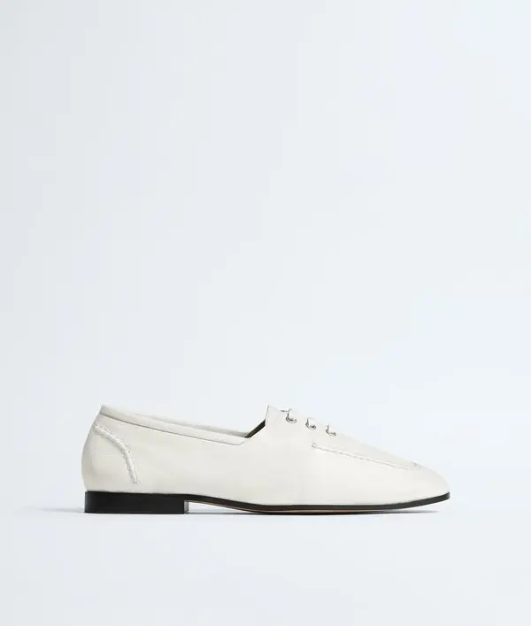 Bottega Veneta Gino Lace-up Shoe - Alabaster