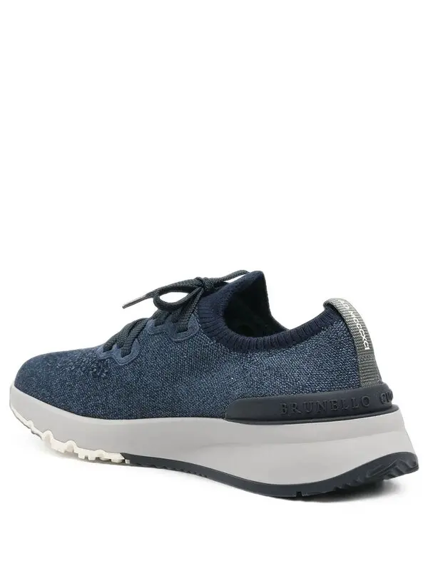 Brunello Cucinelli Cotton Mélange Knit Runner Sneakers