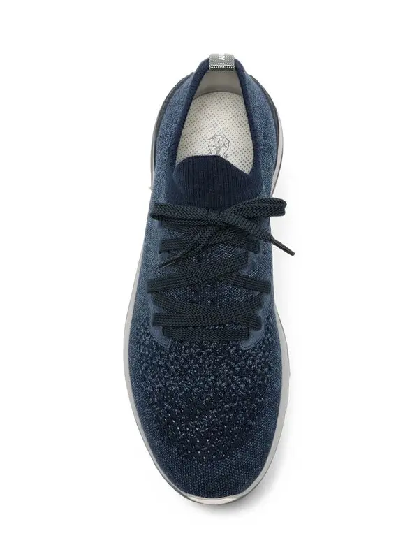 Brunello Cucinelli Cotton Mélange Knit Runner Sneakers