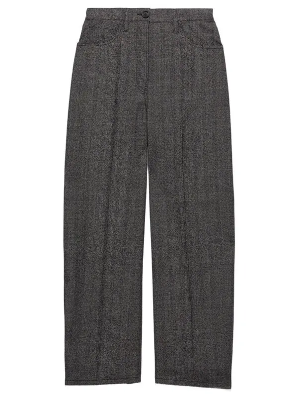 Prada Mouliné Wool Trousers