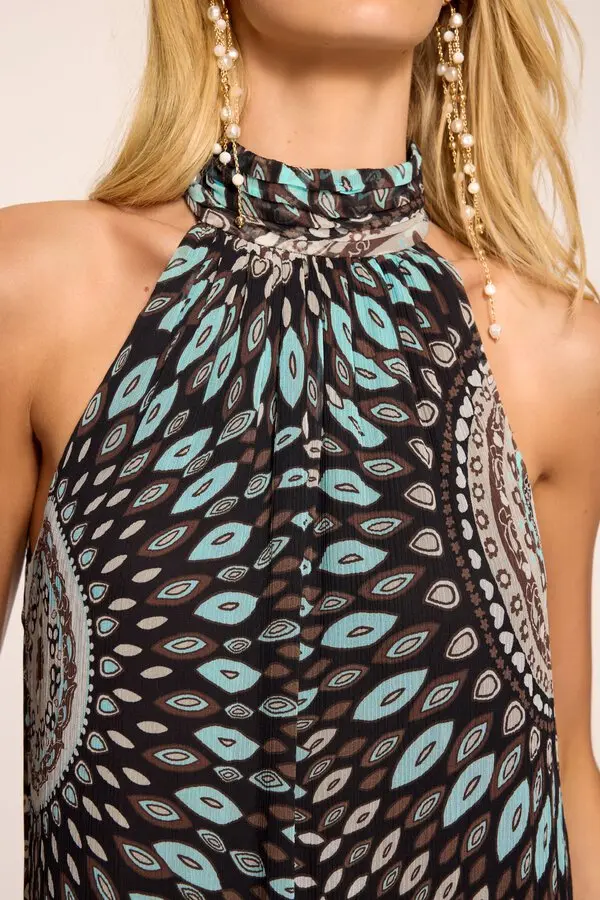 Ramy Brook River Printed Silk Maxi Dress